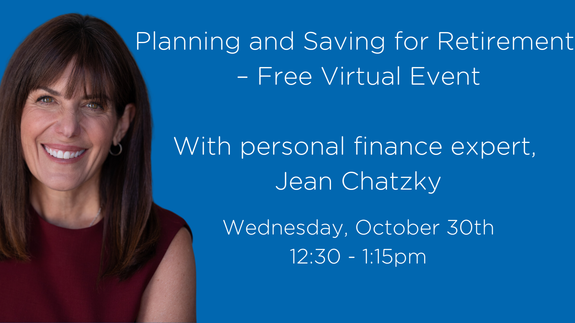 National Financial Expert, Jean Chatzky, - Southern Maine's Credit ...